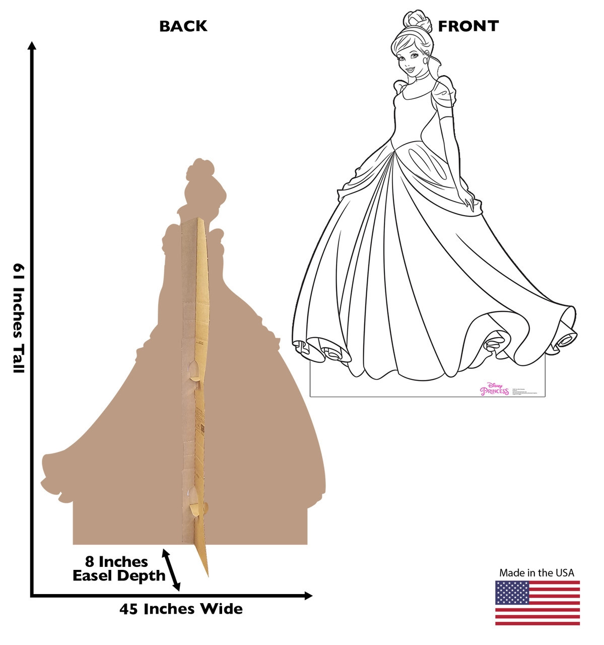 Color Me Cinderella Standee (Disney)