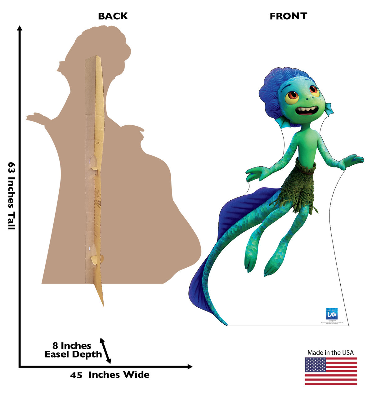 Luca Sea Monster Cutout (Disney's Luca)