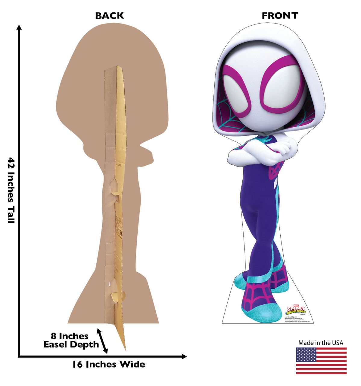 Ghost-Spider Cutout (Spidey and His Amazing Friends)