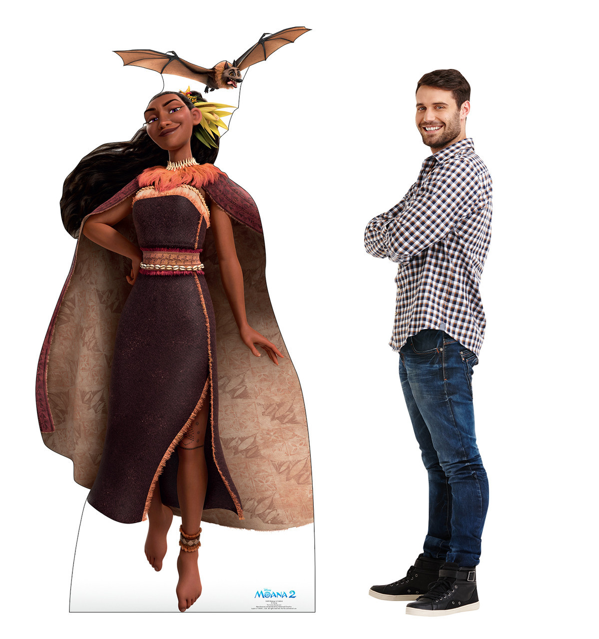 Matangi and Sidekick | Life-Size Standee | Moana Party Decor