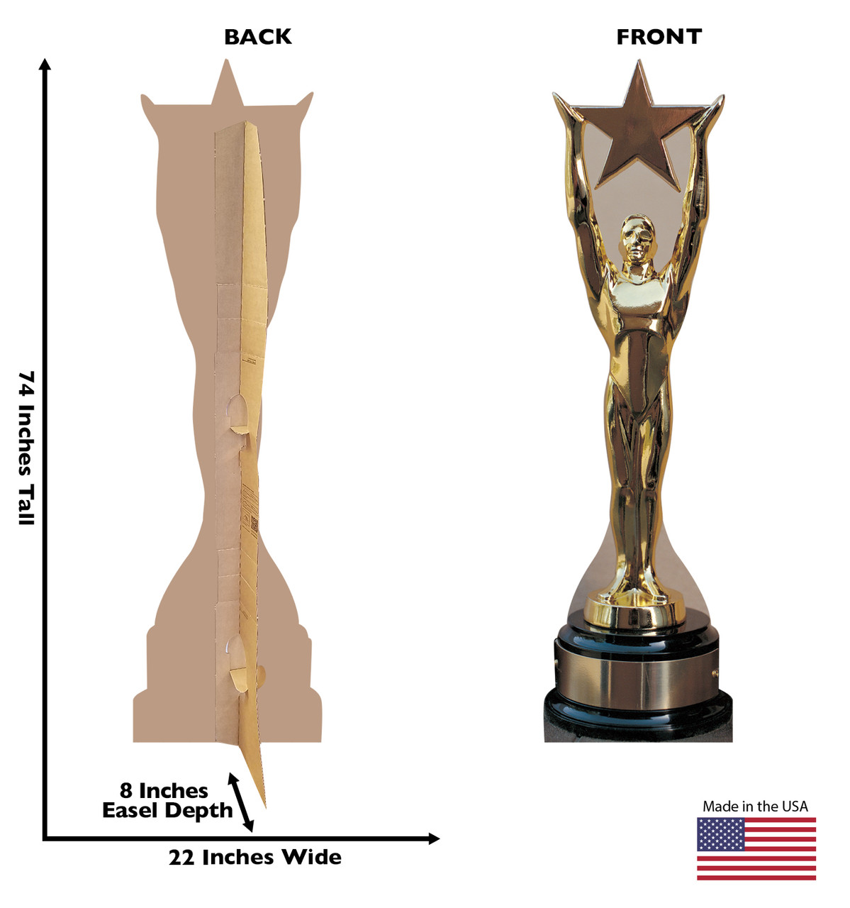 Oscar | Star Award Lifesize Cutout | Free-Standing Display