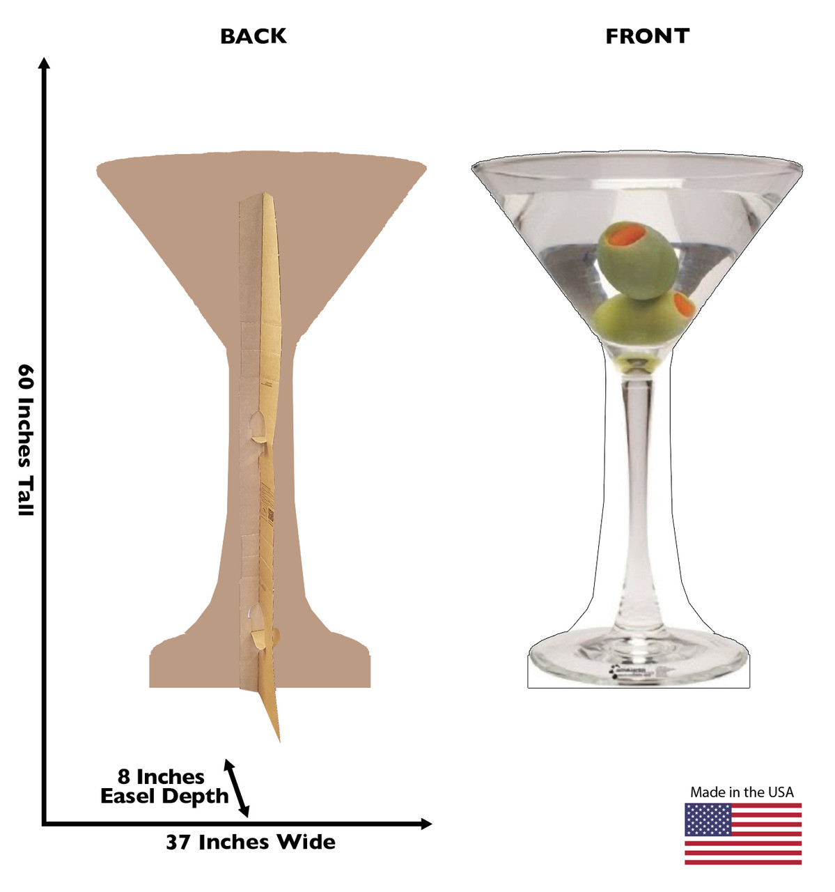 Martini | Lifesize Cardboard Cutout | High-Quality Standee