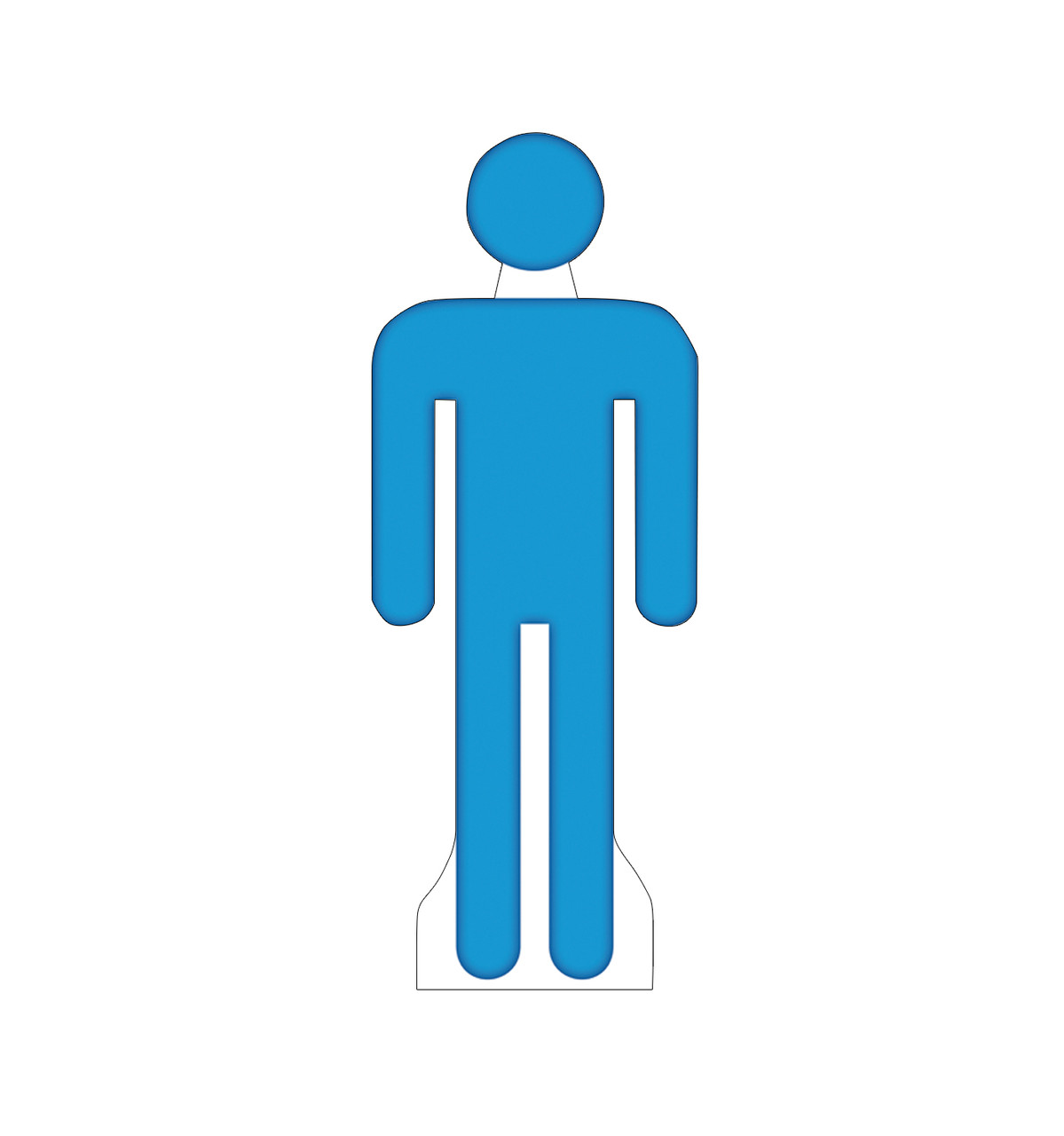 Life-Size Man Symbol Cutout | Event Decoration | Custom Photo Prop