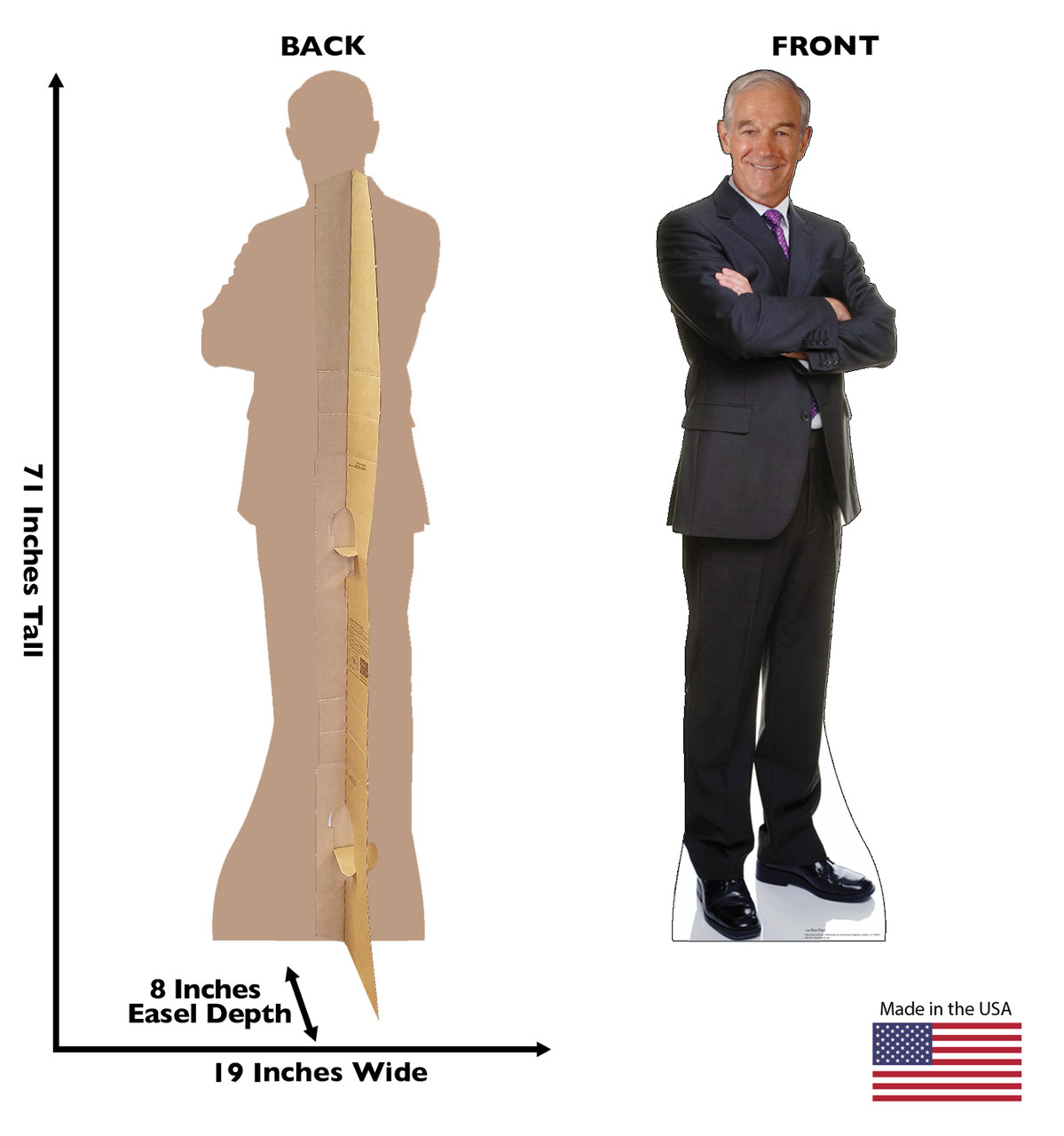 Ron Paul | Life-sized Cutout | Perfect for Events & Parties