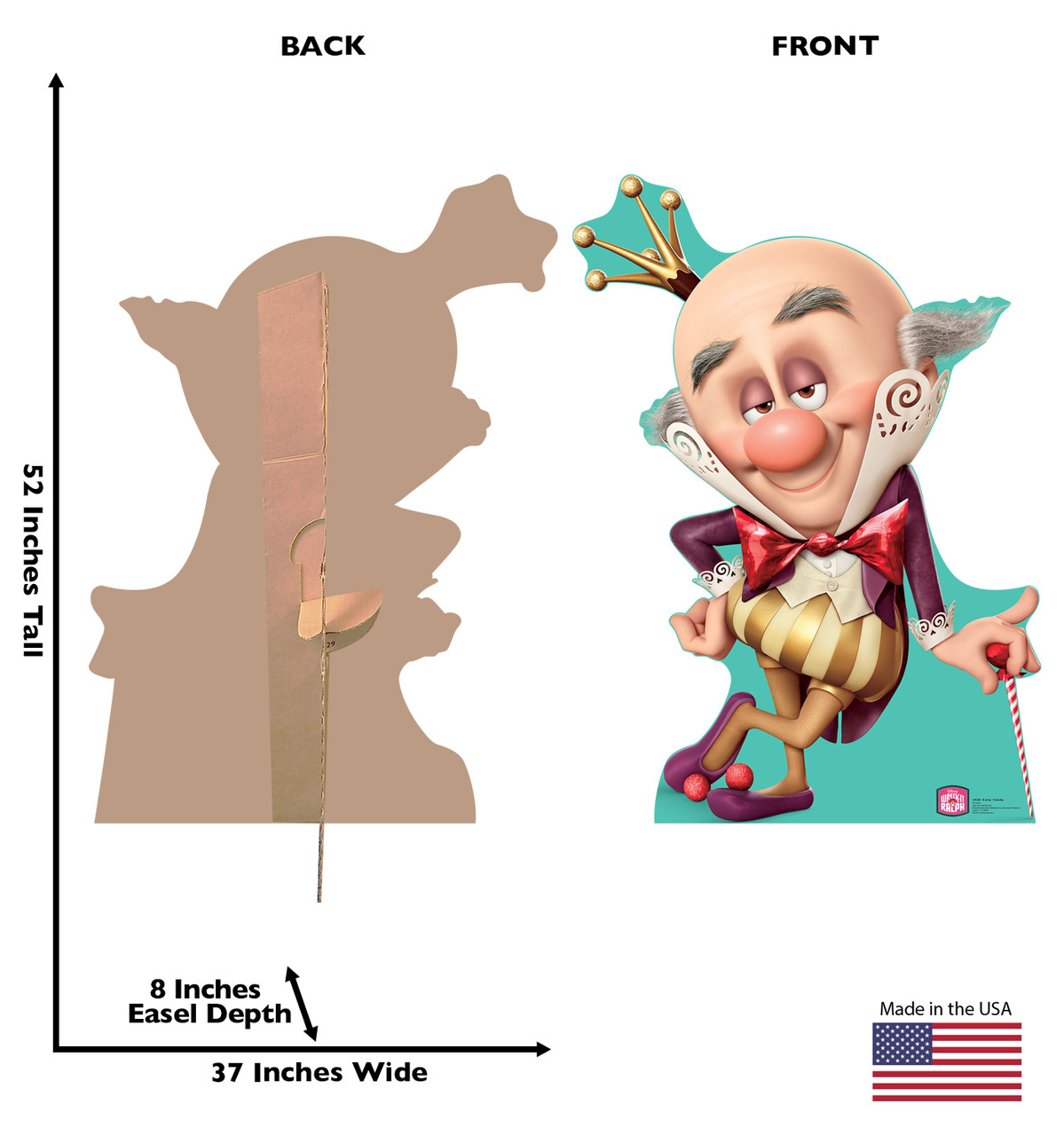 King Candy | Lifesize Cutout | Perfect Party Decor!
