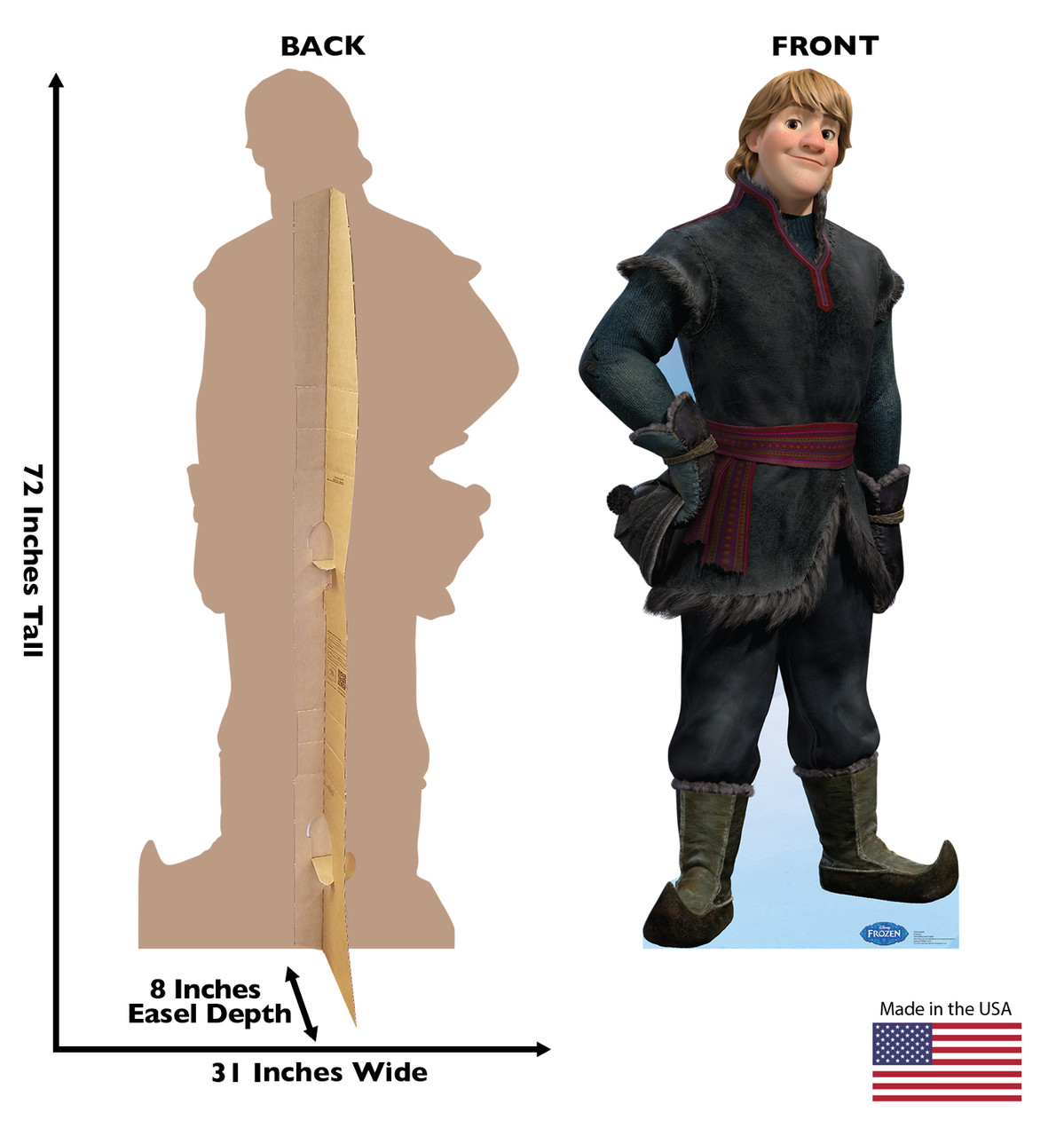 Disney | Kristoff Lifesize Cutout | Enchanting Party Centerpiece