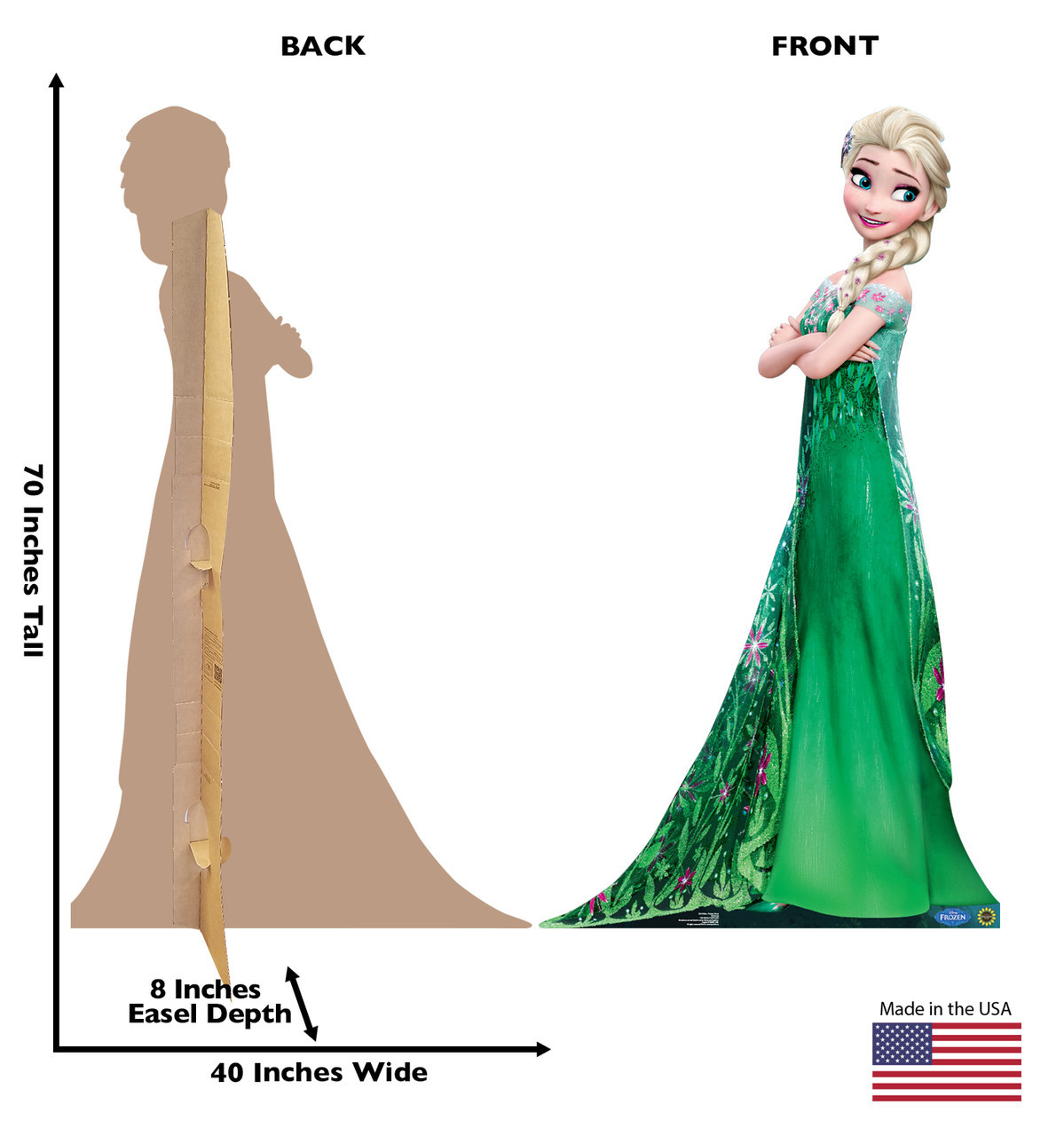 Elsa from Frozen Fever | Life-Size Standee | Magical Party Decor
