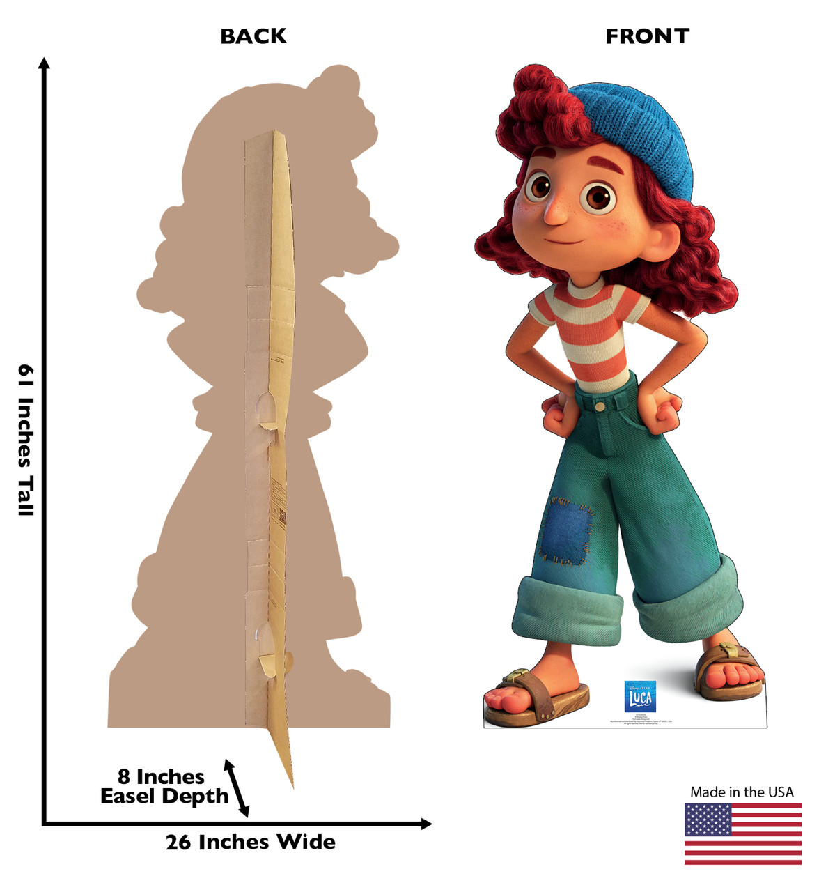 Giulia Cutout (Disney's' Luca)