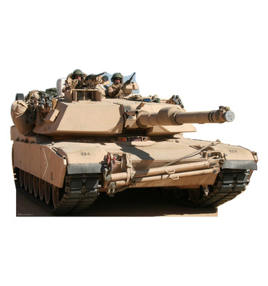 Epic Lifesize Army Tank Cutout | Unique Military Theme Decor