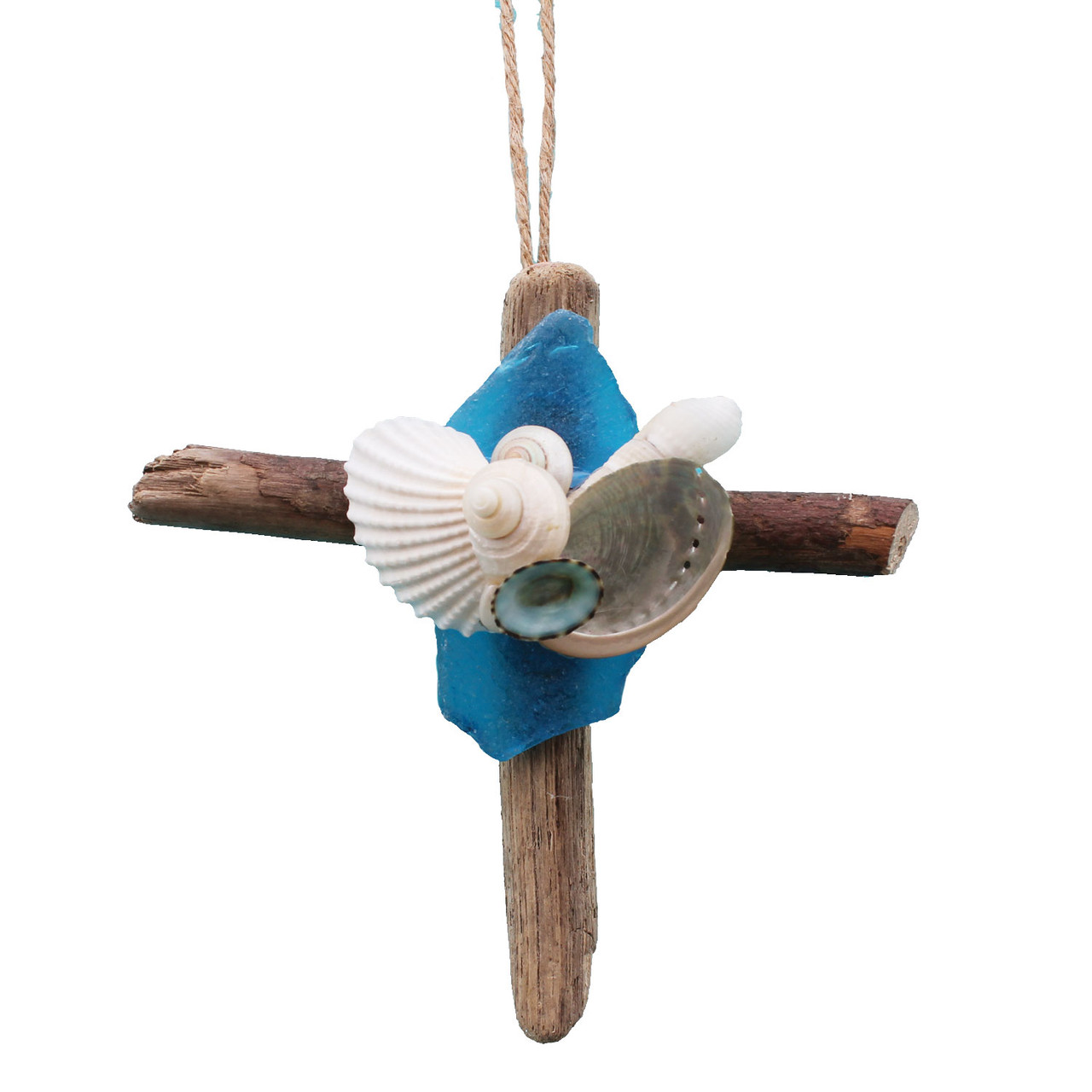 Hand-Crafted Driftwood & Sea Shell Crosses • California Seashell Co
