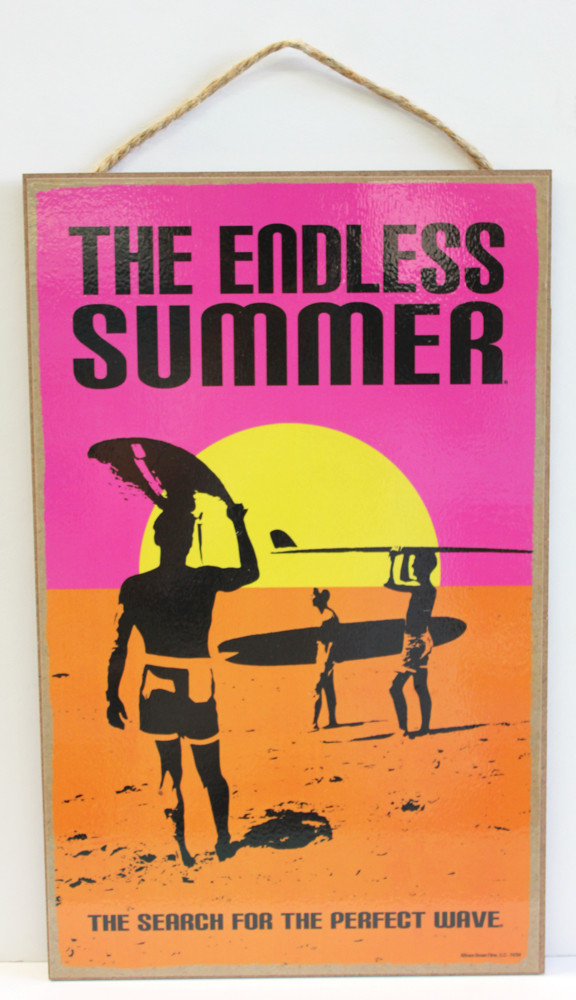 California Endless Summer Movie Poster Surfboard - Made in the USA Wood ...