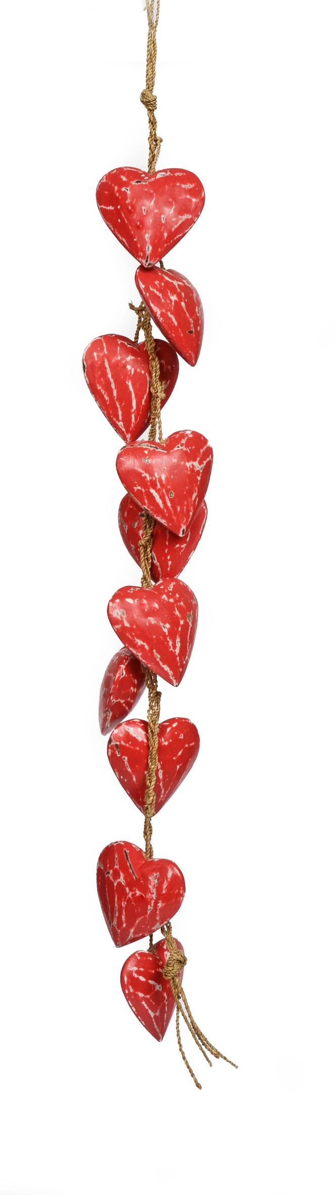 Colorful Wood Heart Strands - Coastal Heart Garland - California ...