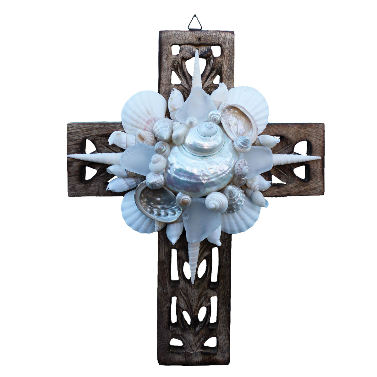 Hand-Crafted Driftwood & Sea Shell Crosses • California Seashell Co