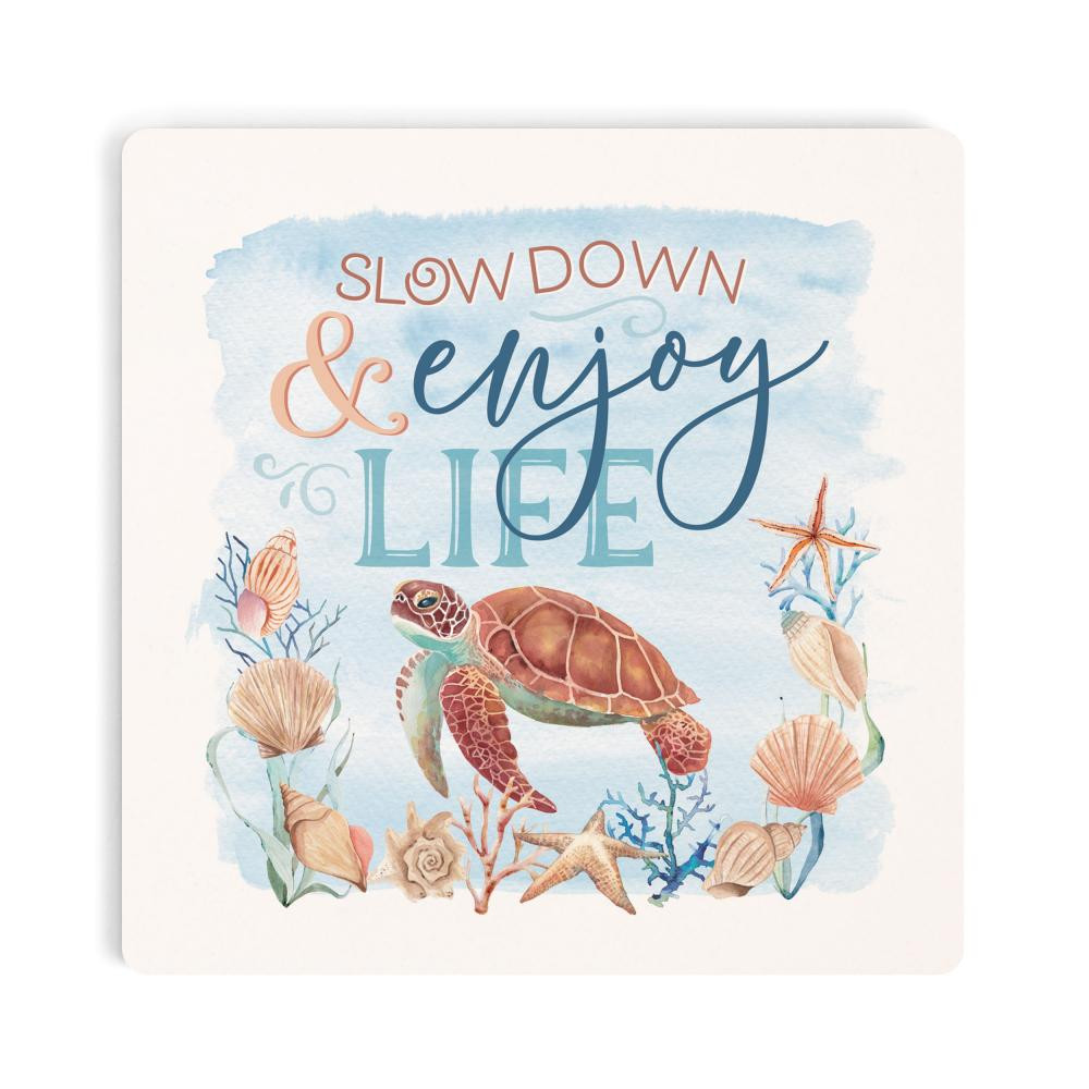 Mix & Match Beach Themed Absorbent Coasters - California Seashell Co