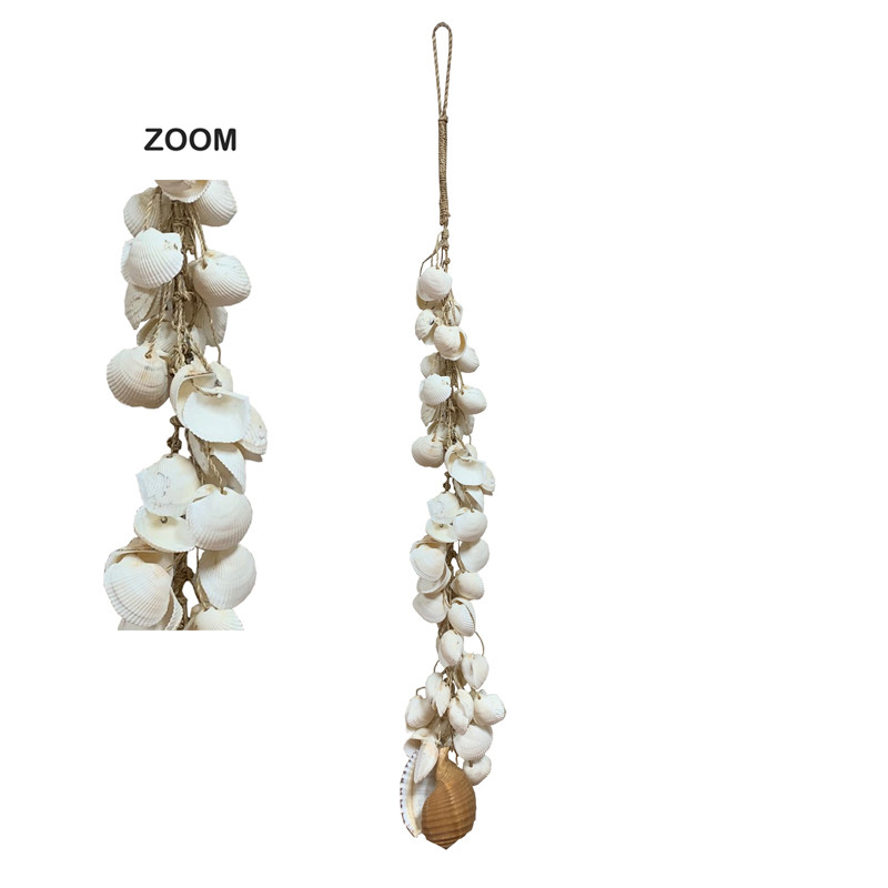 White Shell Cluster Garland Strand - Holiday Decor - California ...