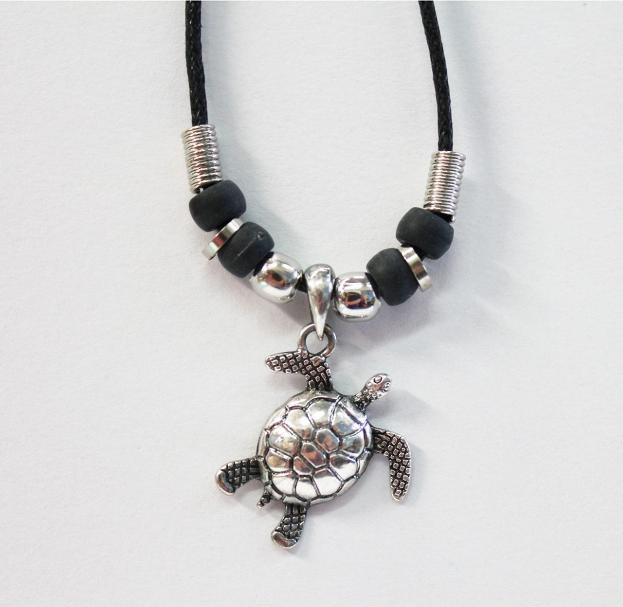 Silver Turtle & Pearl Cowrie Necklace - Cowrie Shell Jewelry ...