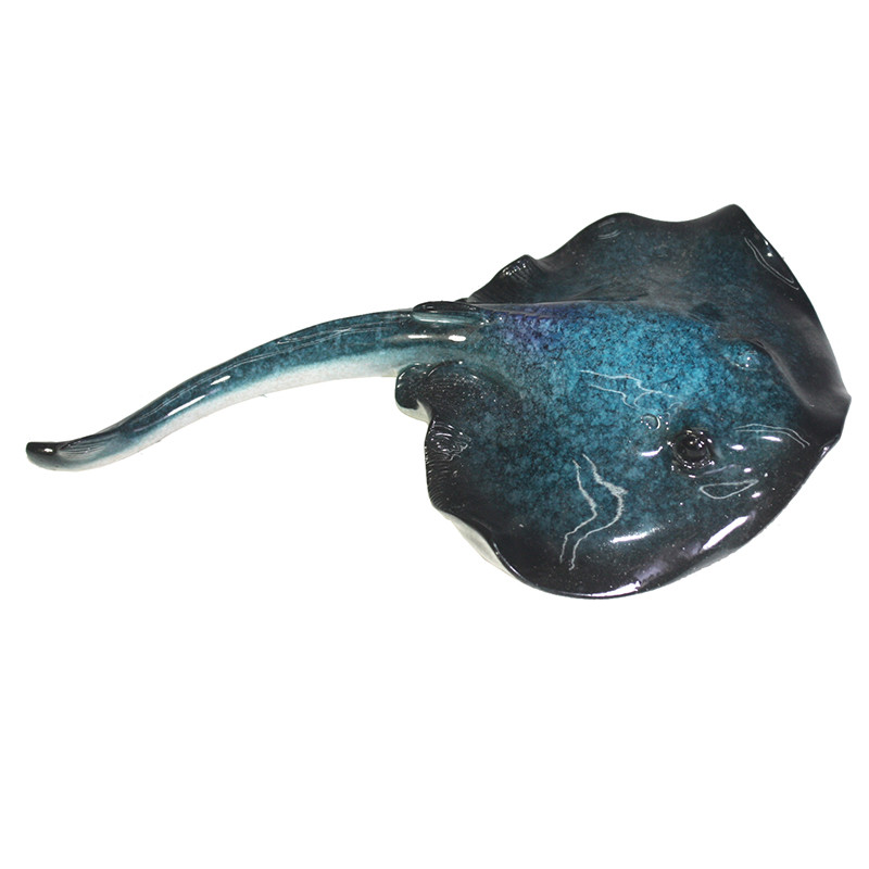 Stingray Resin Figurine - Sea Life Decor - Nautical Home Decor