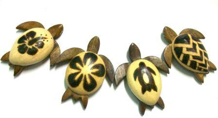 Burnt Sea Turtle Magnets - Beach Party Favors - California Seashell Co