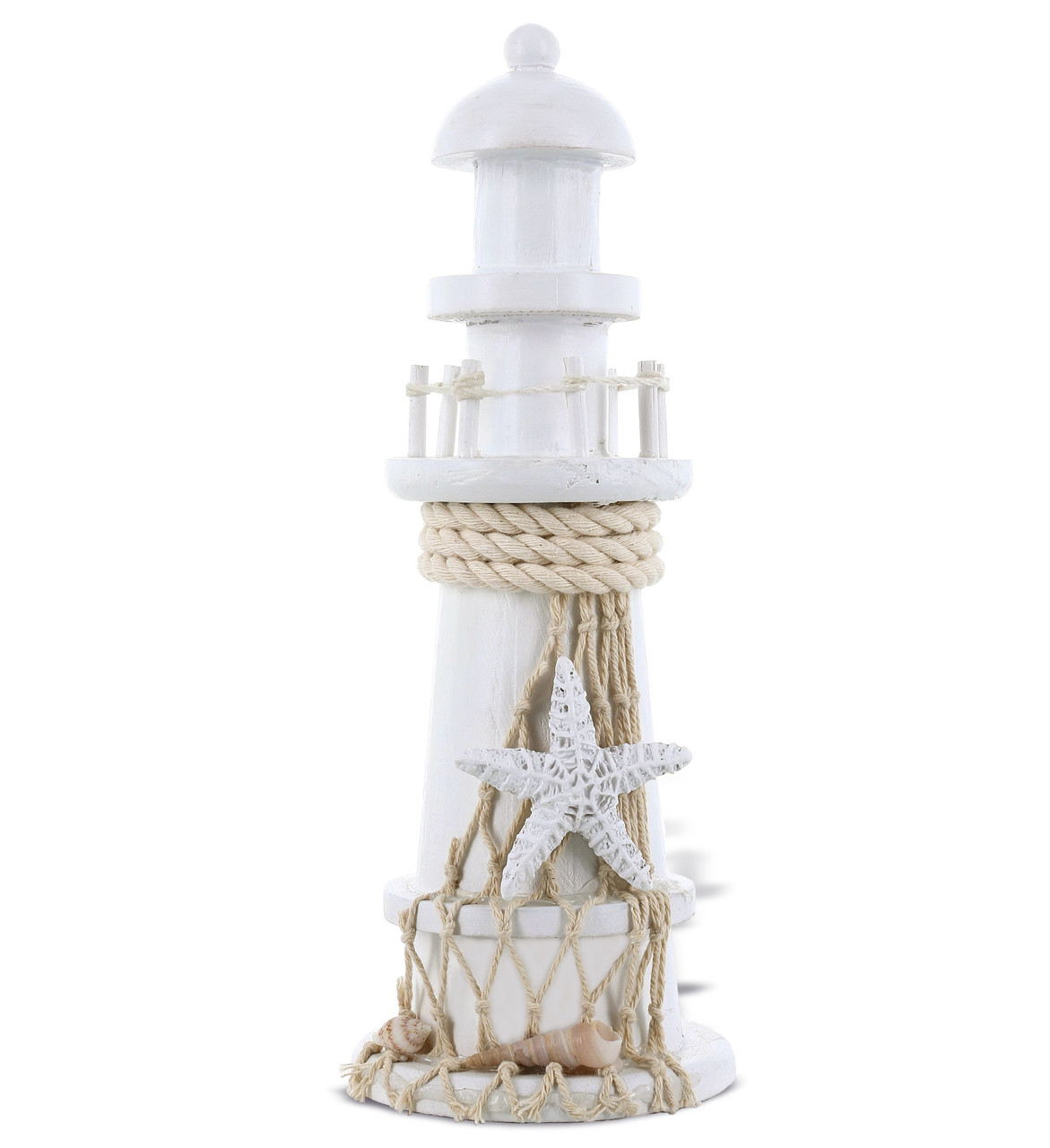 Small Nautical White Lighthouse - Coastal Light House Decor ...
