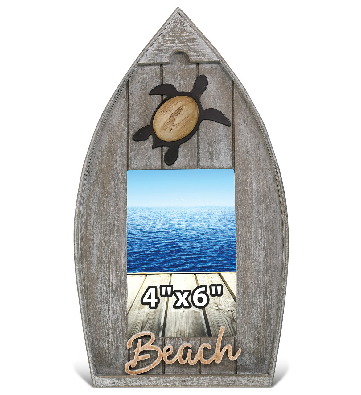 Sea Turtle Boat Picture Frame - Nautical Photo Frame - Coastal Home ...