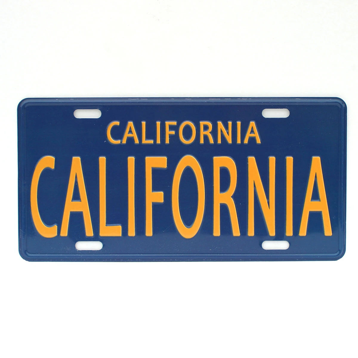 California License Plate Font California Blue And Yellow Novelty