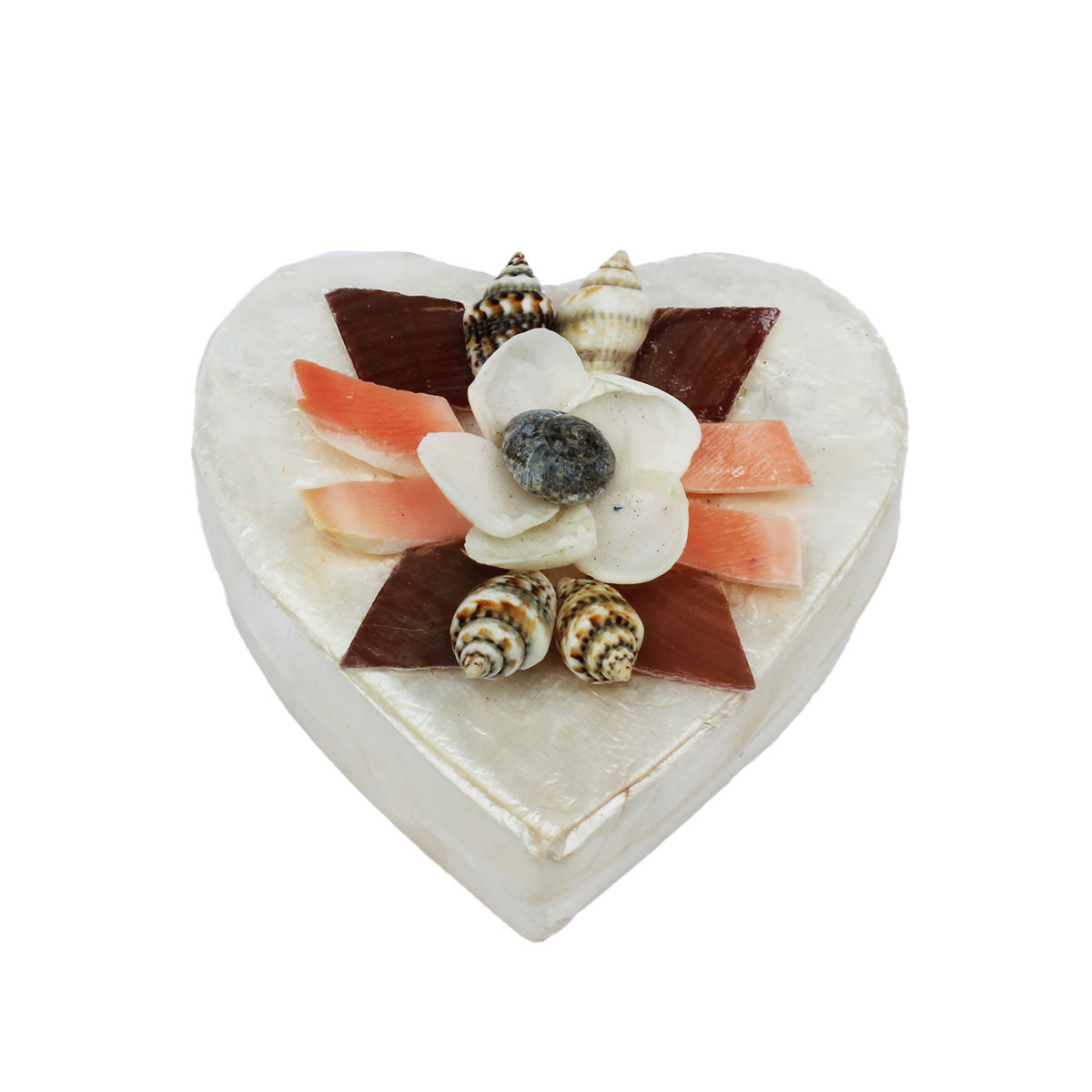 Heart Capiz Shell Boxes - Wedding Decor - Party Favors - California ...