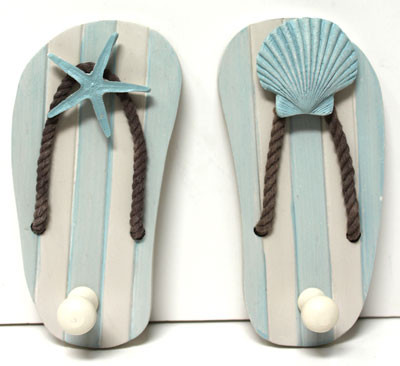 Beach, Surf & Nautical Wall Hooks - California Seashell Company