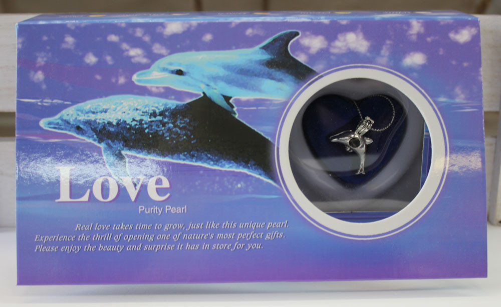 Dolphin Fortune Pearl Necklace - Oyster - Beach Party Favor ...