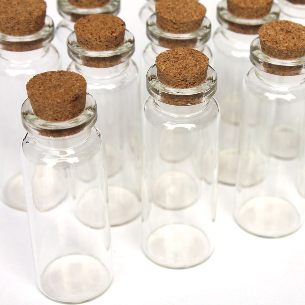 Small Empty Glass Bottles - Party Favors - Beach Wedding Decor ...