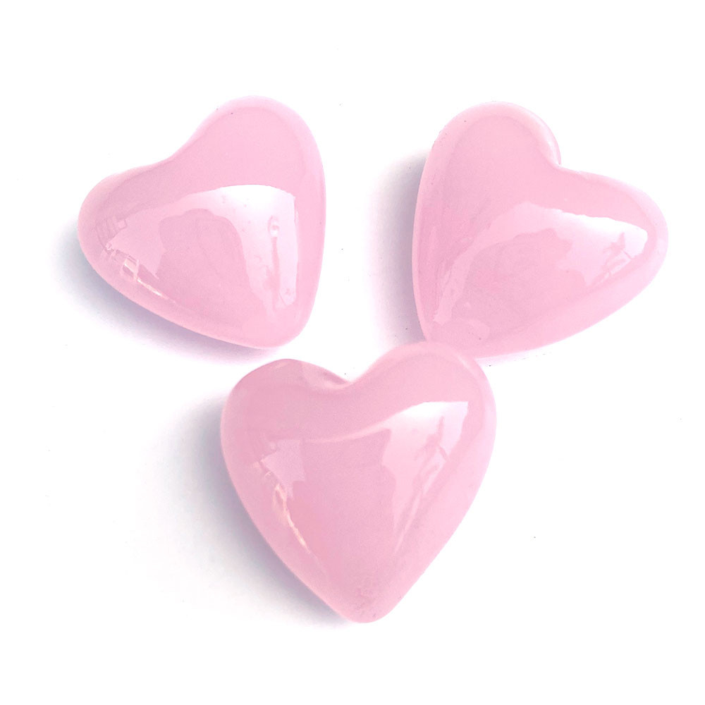 Small Red Glass Hearts - Beach Wedding & Party Favors - Valentine's Day ...