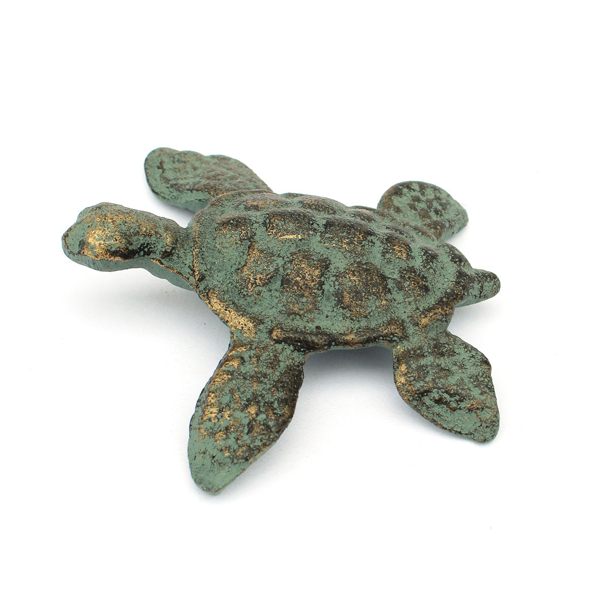 Green Sea Turtle Figure - Wrought Iron Cottage Decor - California ...