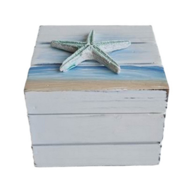 Nautical Mermaid Trinket Trays - Coastal Jewelry Box & Treasure Chest