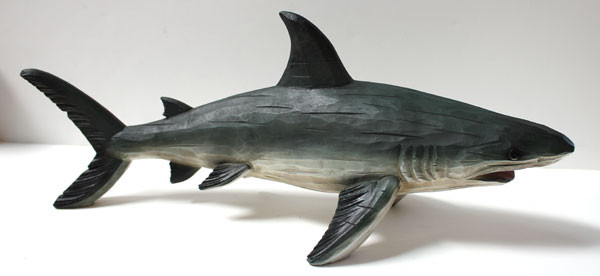 Wood Looking Shark - California Seashell Company Retail