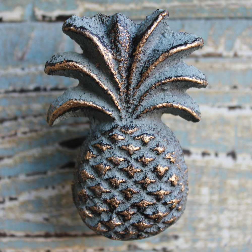 White Washed Pineapple Figure- Tropical Pineapple Decor - California ...