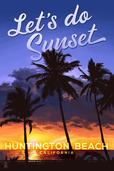 Let's Do Sunset Wood Sign - Beach Sayings - California Seashell Co