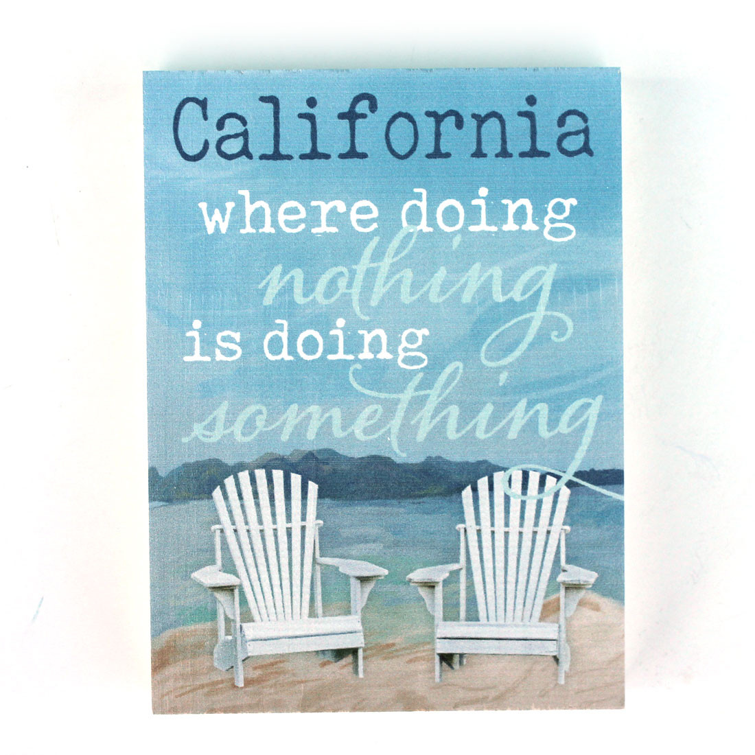 Beach Doing Nothing Sign - Coastal Wall Decor - California Seashell Company