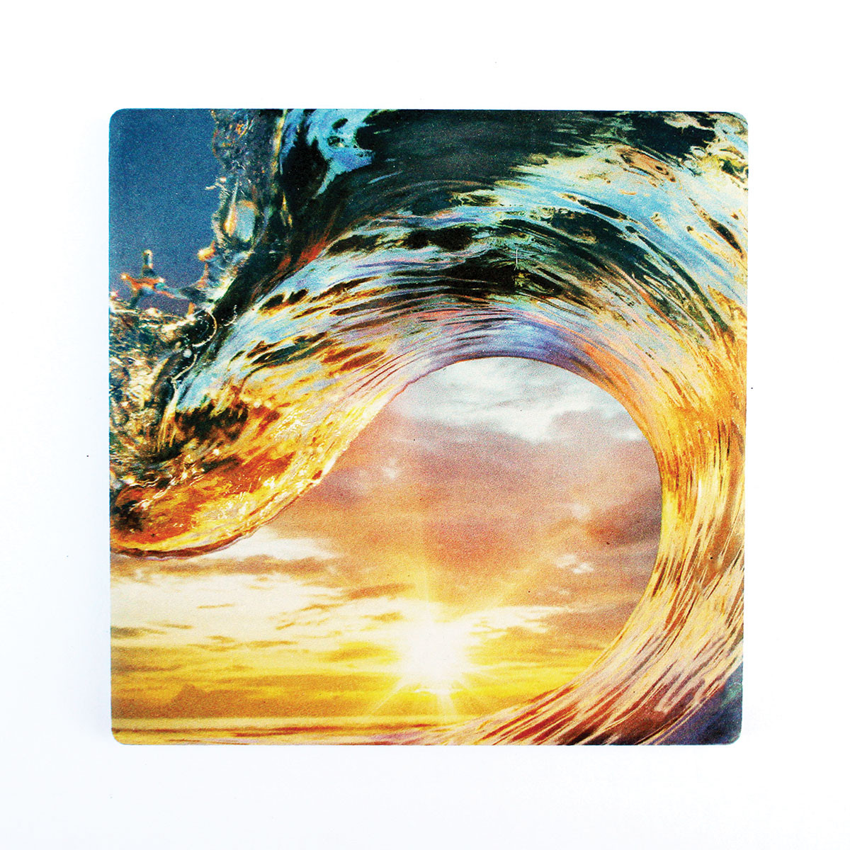 Ocean Wave Absorbent Beverage Coaster - Beach Cottage Coasters ...