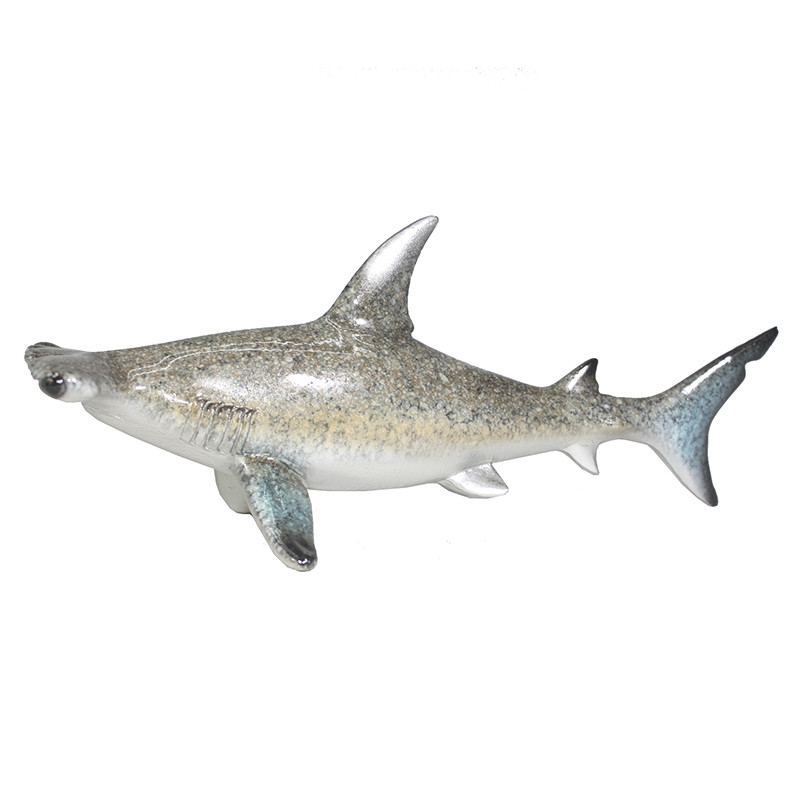 Small Wood Hammerhead Shark Figurine - Marine Life Statue - California ...