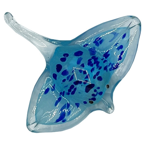 Glow in the Dark Glass Sting Ray Figurine - California Seashell Company ...