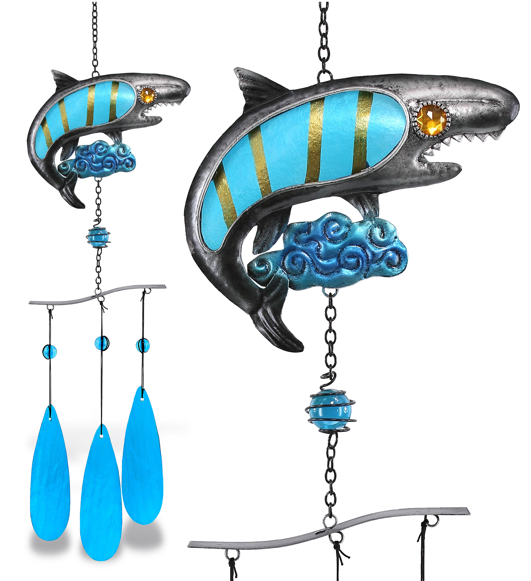 Seashell & Capiz Wind Chimes- Bamboo Chimes - California Seashell Co