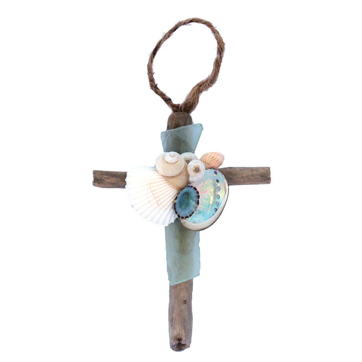 Hand-Crafted Driftwood & Sea Shell Crosses • California Seashell Co