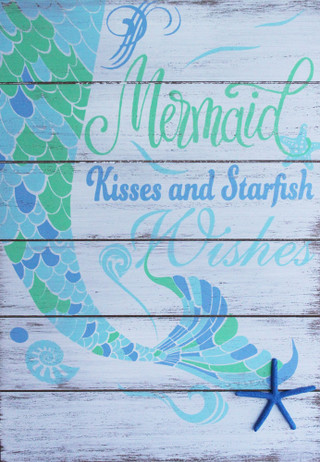 Mermaid Wall Signs - Mermaids Welcome Sign - California Seashell Co