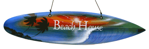 Wood Surfboard Signs - Surfer Sign - The California Seashell Company