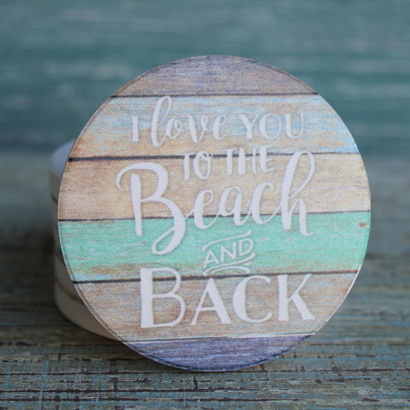 Absorbent Coastal Beverage Coasters - Beach Themed Coaster