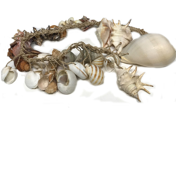 White Shell Cluster Garland Strand - Holiday Decor - California ...
