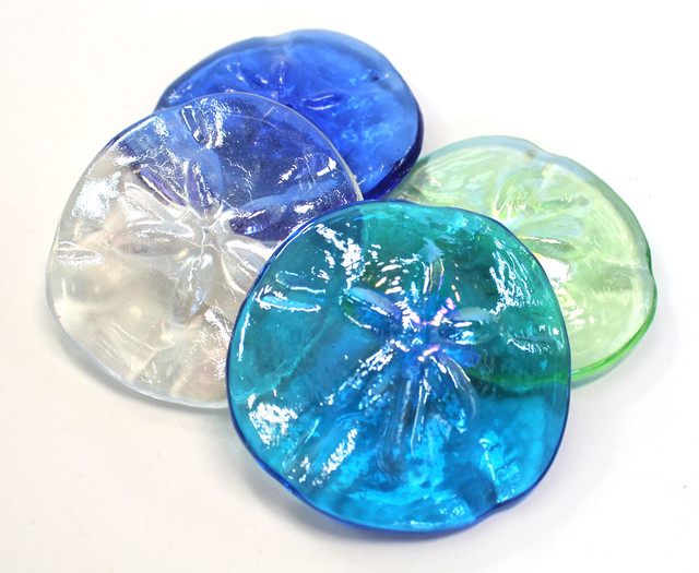 Small Sand & Shells Glass Globe - Coastal Decor - California Seashell ...