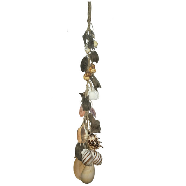 Driftwood & Seashell Cluster Garland - Beach Cottage & Coastal Decor