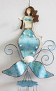 Mermaid Wind Chime - Nautical Garden Patio Decor - California Seashell ...