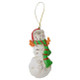 Snowman Sand Dollar Ornament - Coastal Christmas Decor - California ...