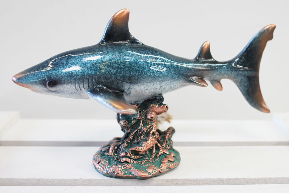 Shark Figurines - Shark Week Decor - California Seashell Co
